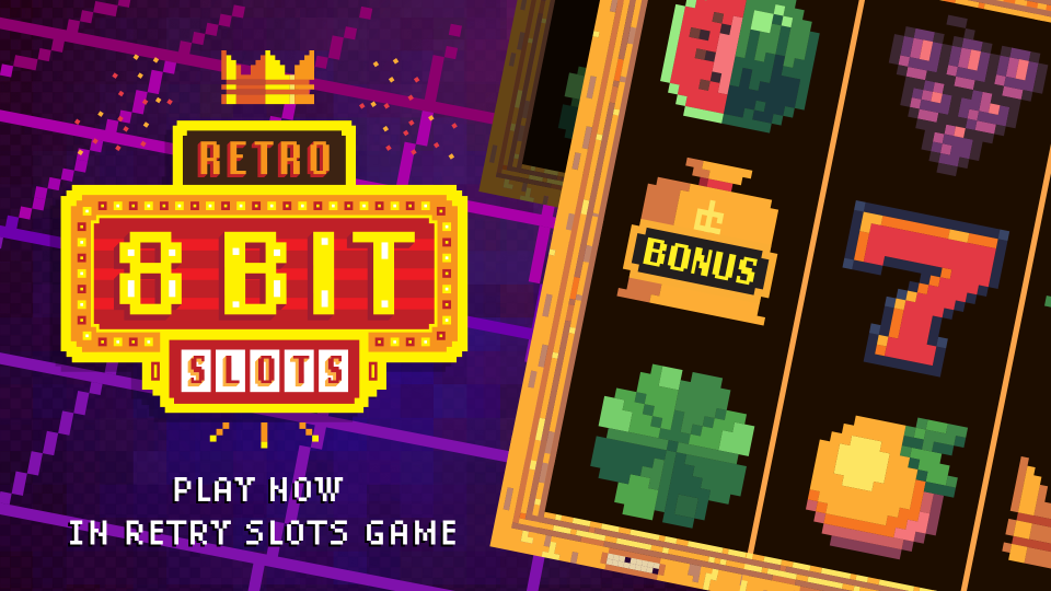8-bit Retro Slot Machine - Duksel Game Dev