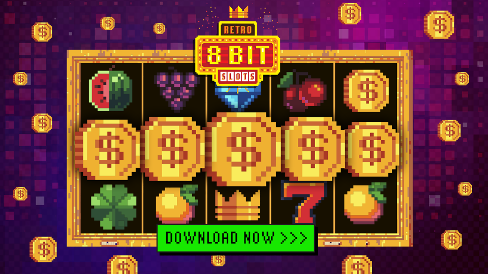 8-bit Retro Slot Machine - Duksel Game Dev